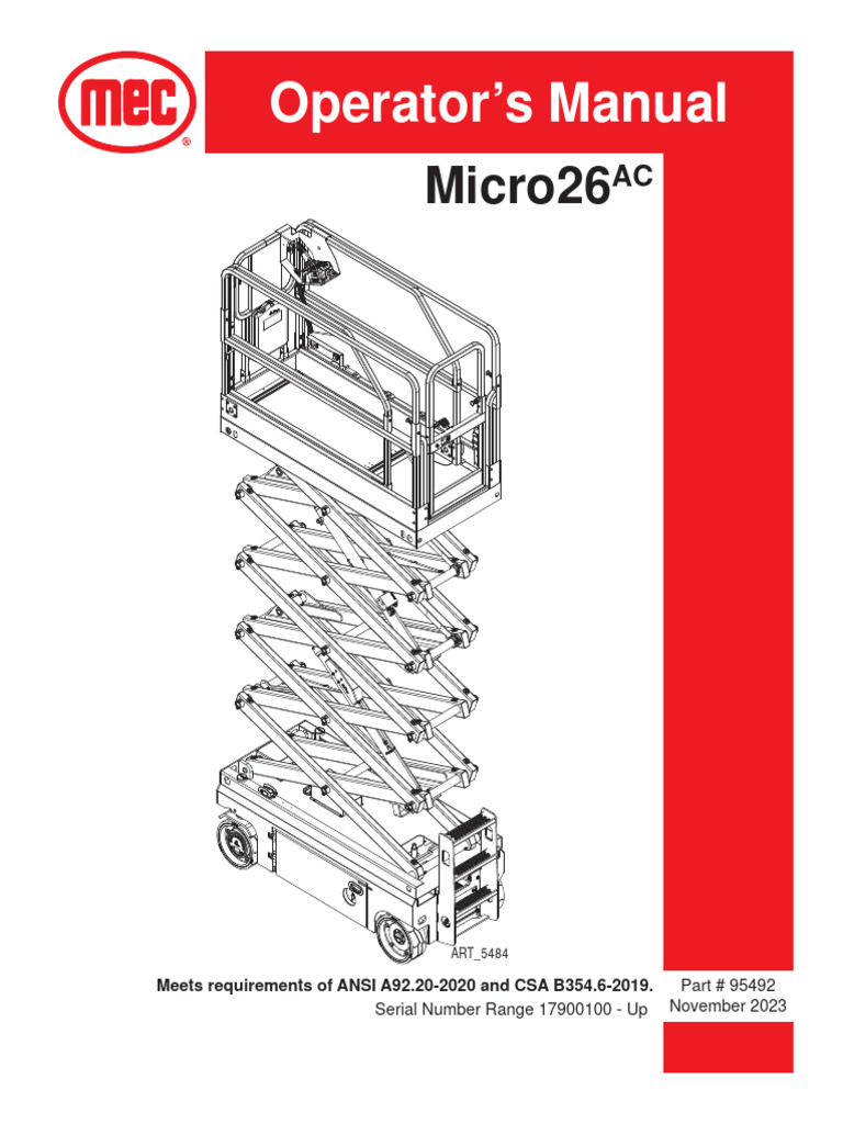 Operator's Manual: Micro26 | PDF