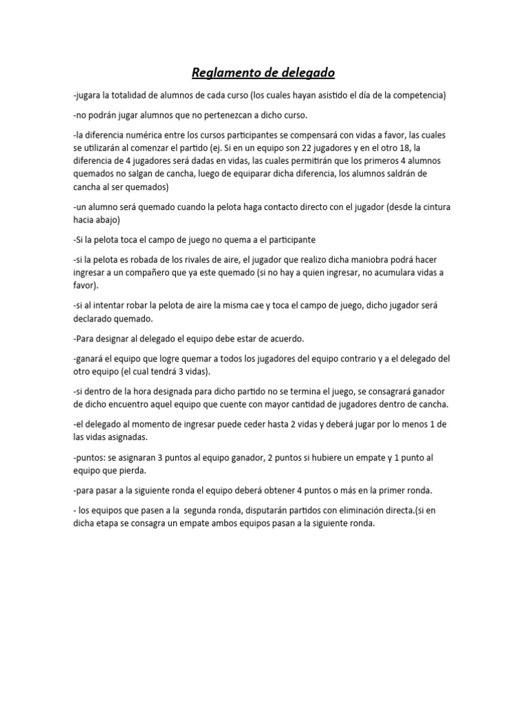 Reglamento de Delegado | PDF