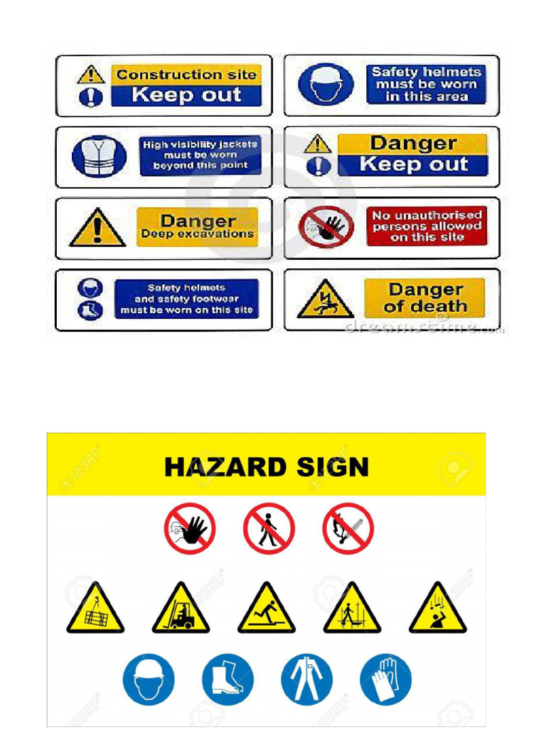 Building Construction Hazard Signs | PDF