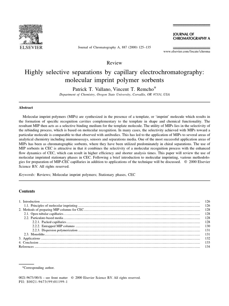 Mip 3 | PDF | High Performance Liquid Chromatography | Chromatography