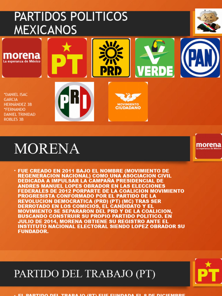 PARTIDOS POLITICOS MEXICANOS | PDF | Partido Revolucionario ...