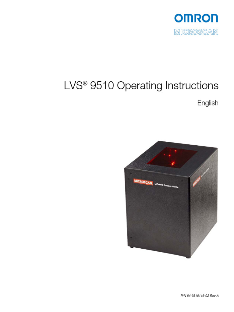 lvs-9510 Operation Manual en 240125 080902 | PDF | Barcode | Computer ...