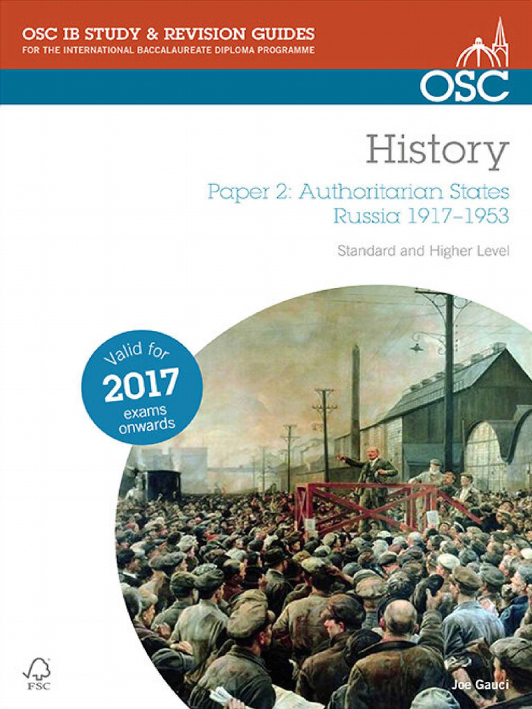 History - Paper 2 Authoritarian States - Russia 1917-1953 - SL and HL ...