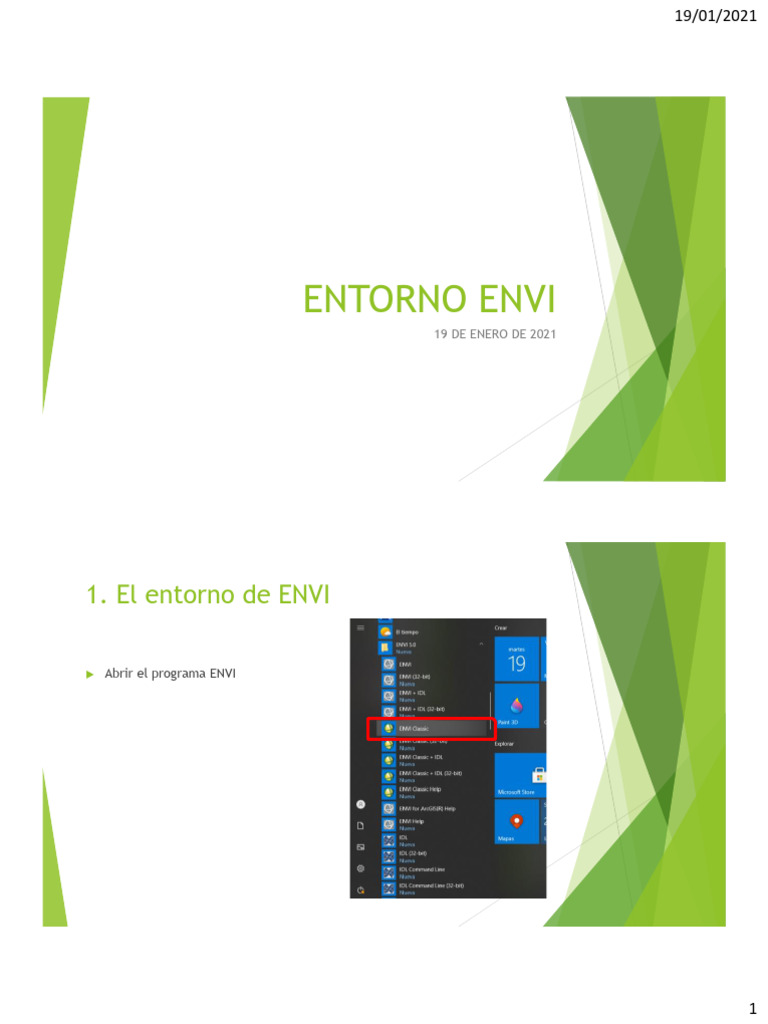 3 ENTORNO ENVI | PDF | Diseño gráfico | Procesamiento de imágenes
