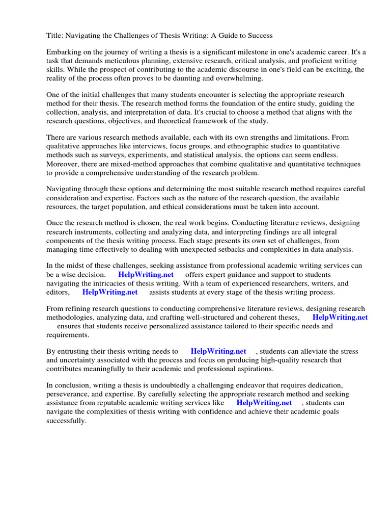 Research Method Used in Thesis Example | PDF | Methodology | Thesis