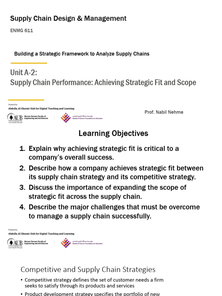 A2 AGFE_ENMG 611_Unit A-2_v2 (1) | PDF | Strategic Management | Supply ...