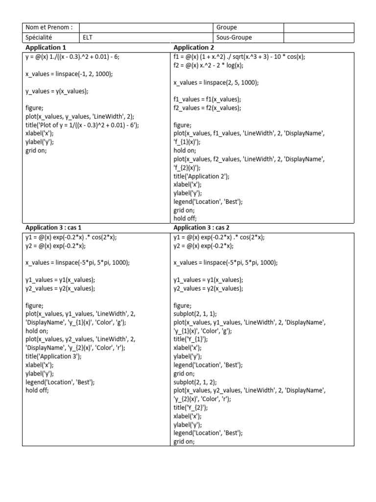 Application 1 2 | PDF