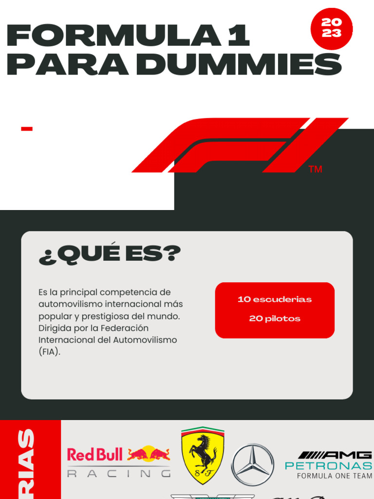 Formula 1 para Dummies | PDF | Automovilismo | Competiciones de ...