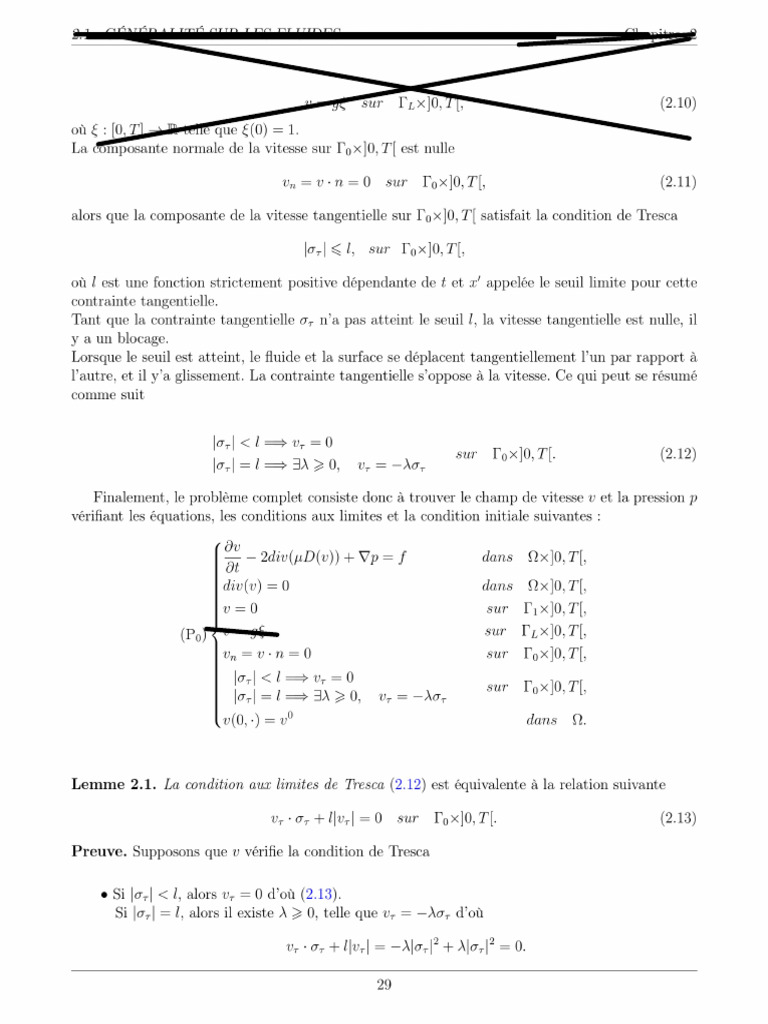 Lemme Condition de Tresca Et Coulomb | PDF