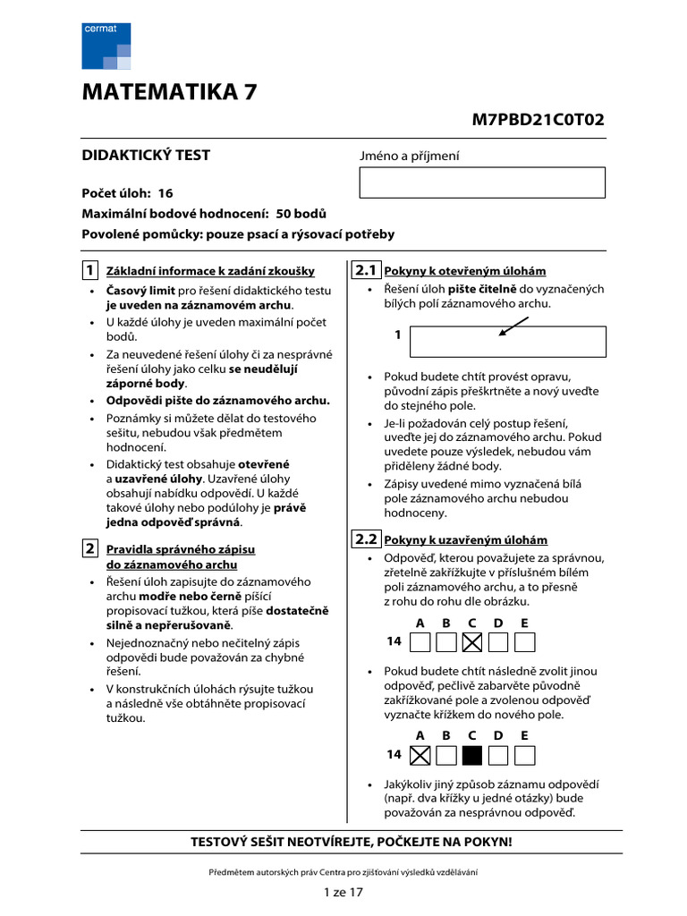 M7B 2021 Reseni | PDF