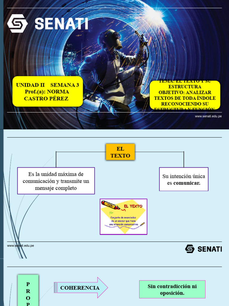Semana 03 2023 Unidad Ii El Texto y Su Estructura | PDF | Oración ...