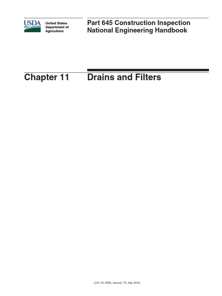 Drains and Filters | PDF