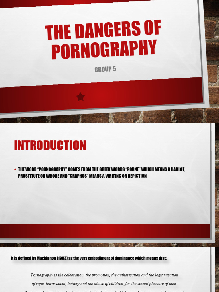 The Dangers of Pornography | PDF | Rape | Prostitution