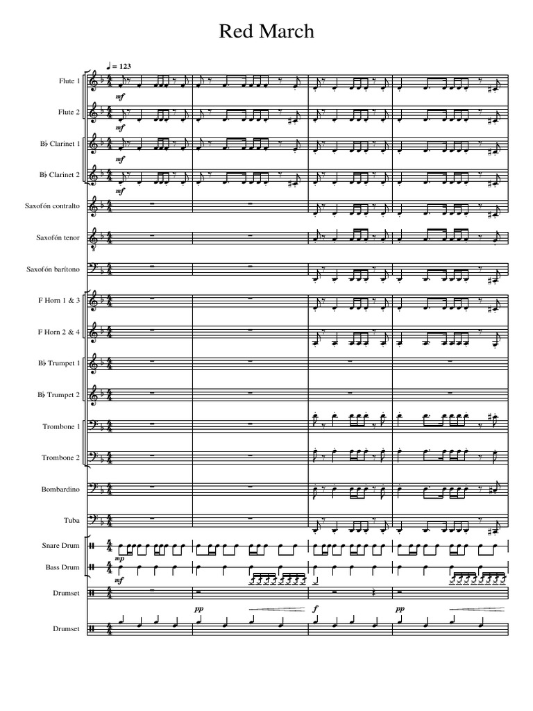 Red Alert 3 For Symphonic Band-Partitura y Partes | Download Free PDF ...