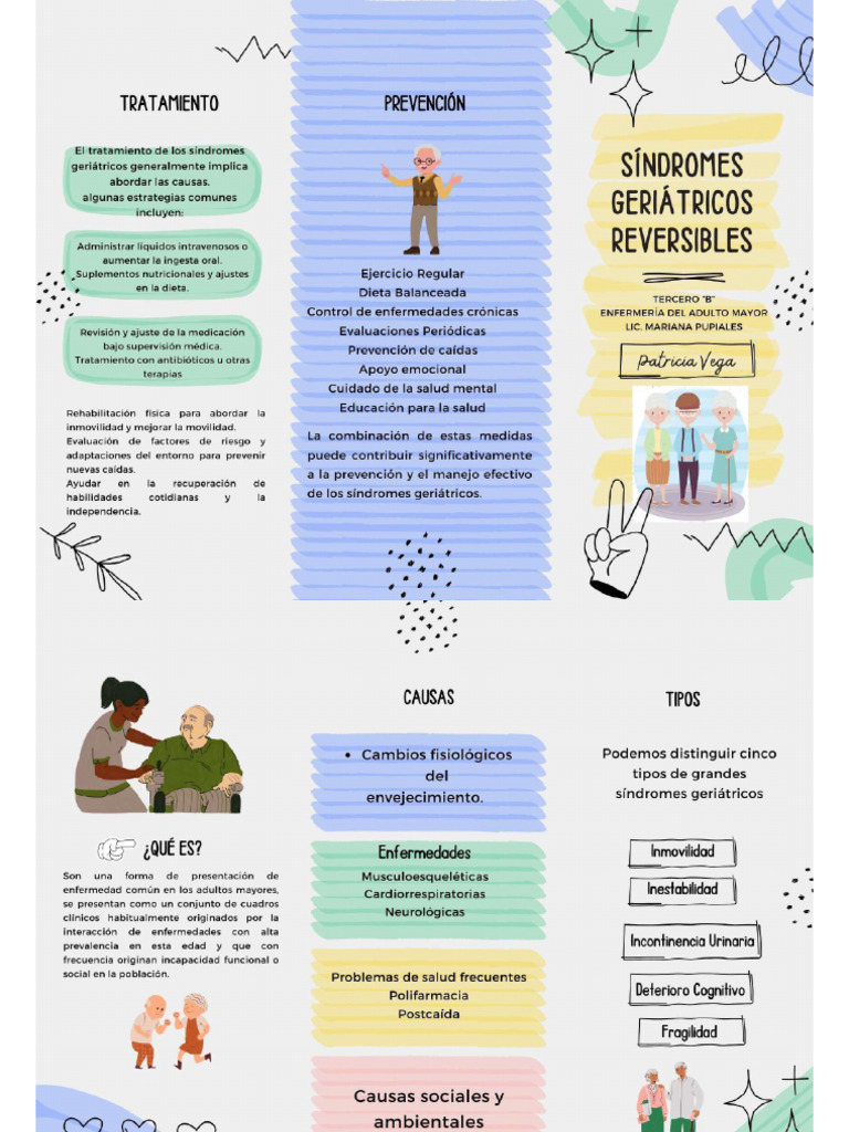 Triptico Sindromes Geriatricos Reversibles | PDF