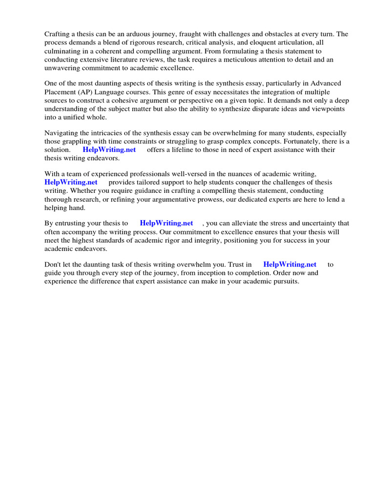 Mastering the AP Language Synthesis Essay | PDF | Essays | Human ...