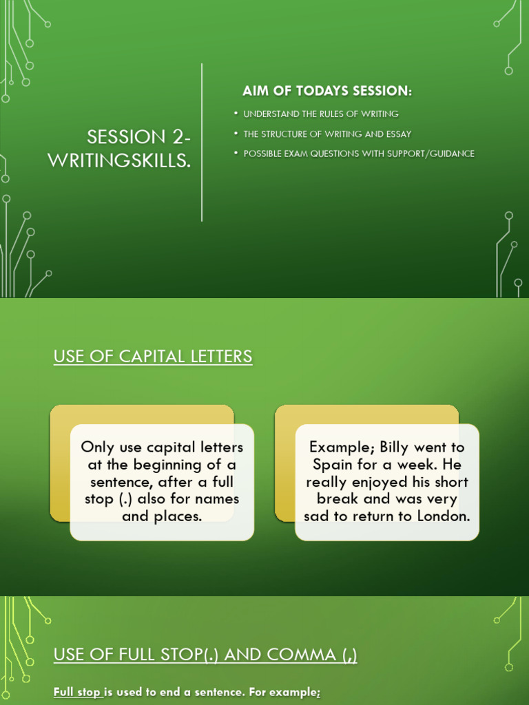 Session 2 Writing Qa | PDF