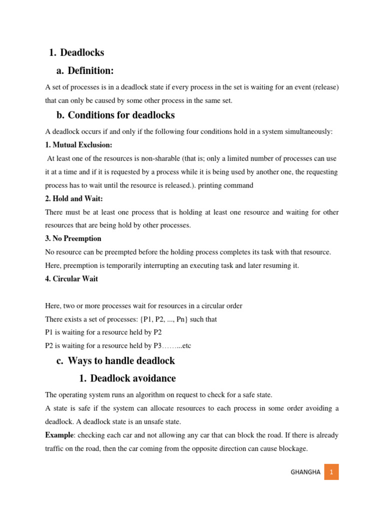 Deadlocks | PDF | Encryption | Cryptography Deadlocks | PDF | Encryption | Cryptography