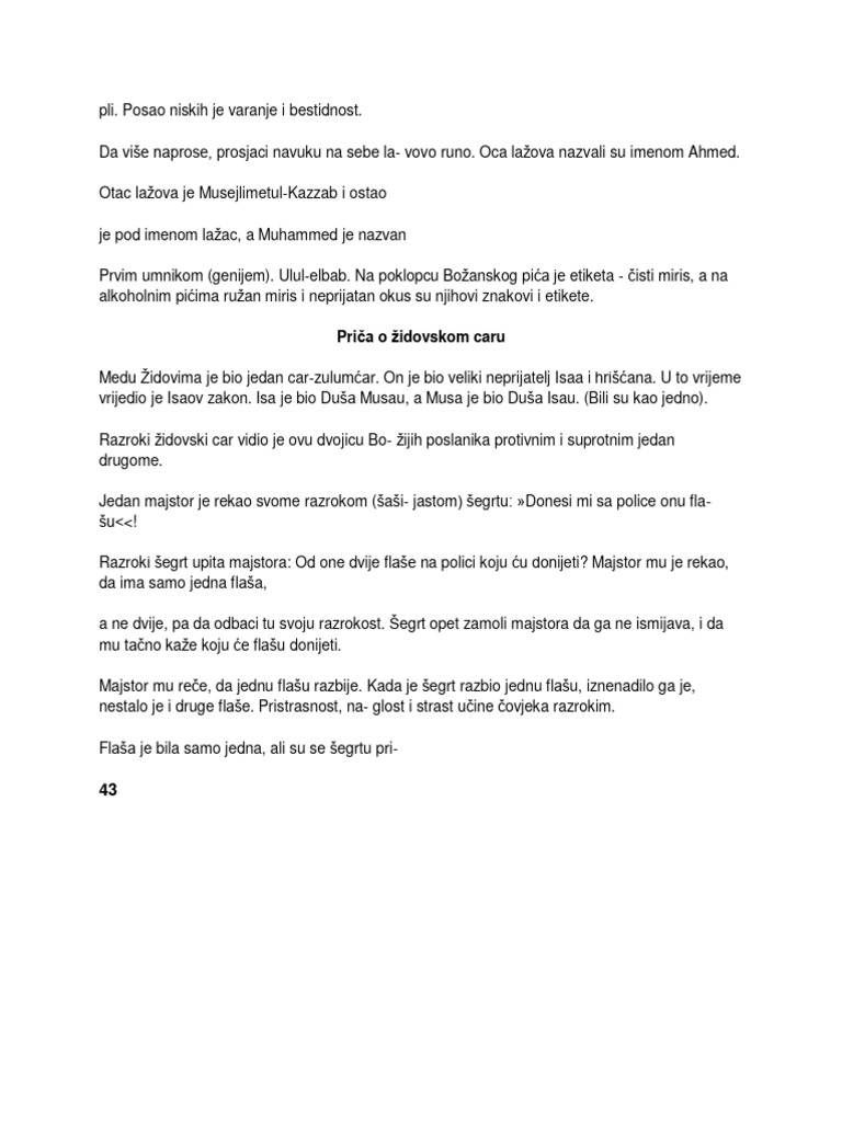 Prica Iz Mesnevije | PDF