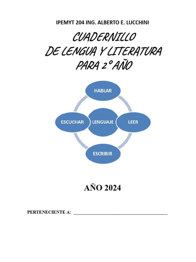 Lengua 2do Año 2024 | PDF | Narración | Cuentos