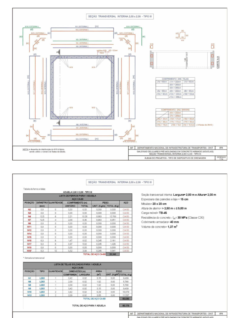 Aduela 2m Pre Moldada | PDF