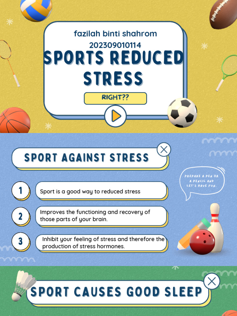 Sport Reduced Stress Presentation | PDF | Stress (Biology) | Physiology