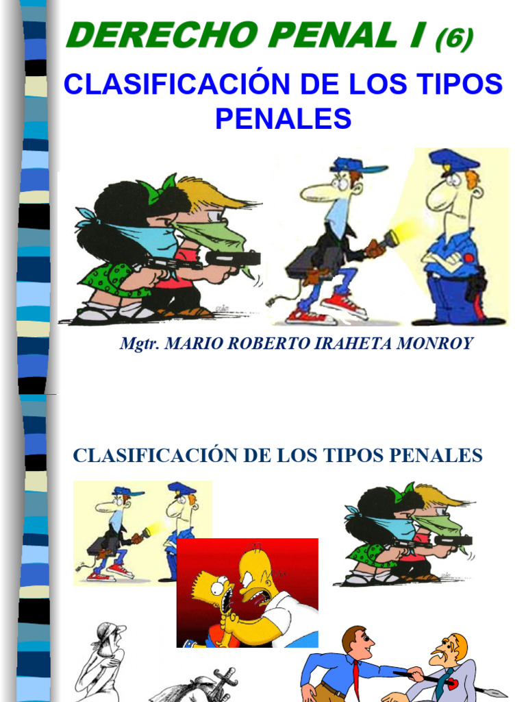 Clasificación de Los Tipos Penales | PDF | Derecho penal | Comportamiento