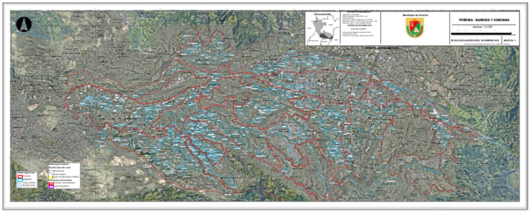 Mapa de Barrios de Pereira, Colombia | PDF | Geofísica | Geodesia
