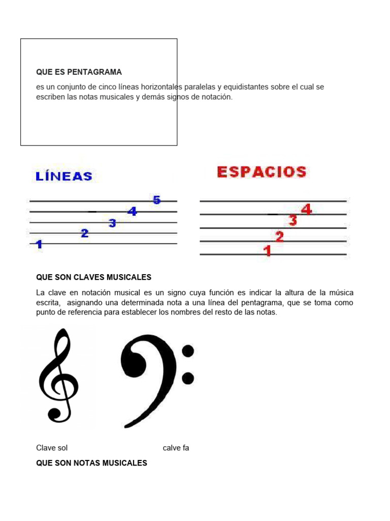 Que Es Pentagrama | PDF