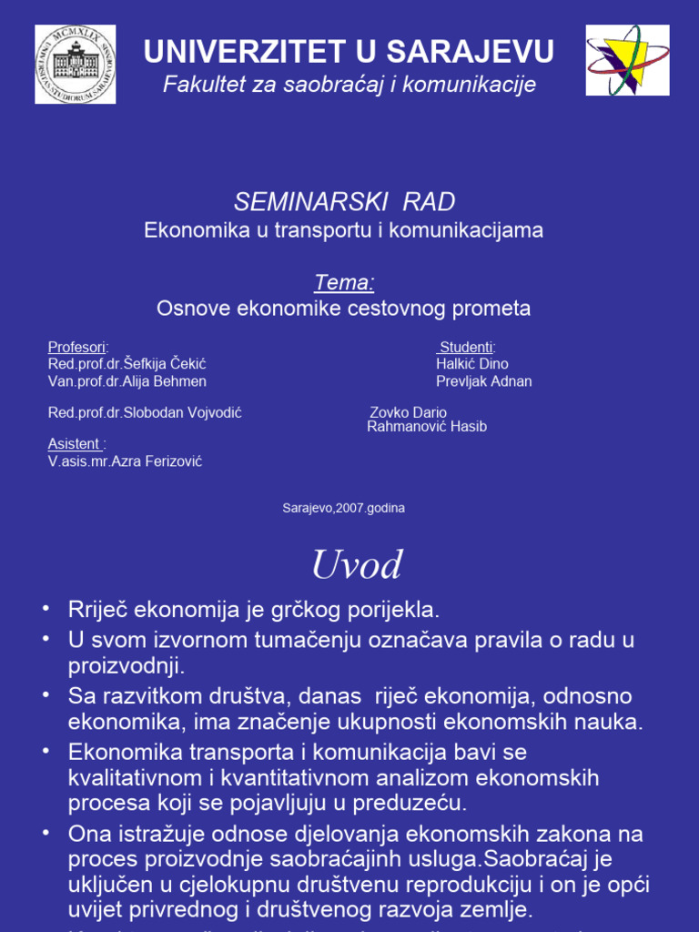 Prezentacija Ekonomika | PDF