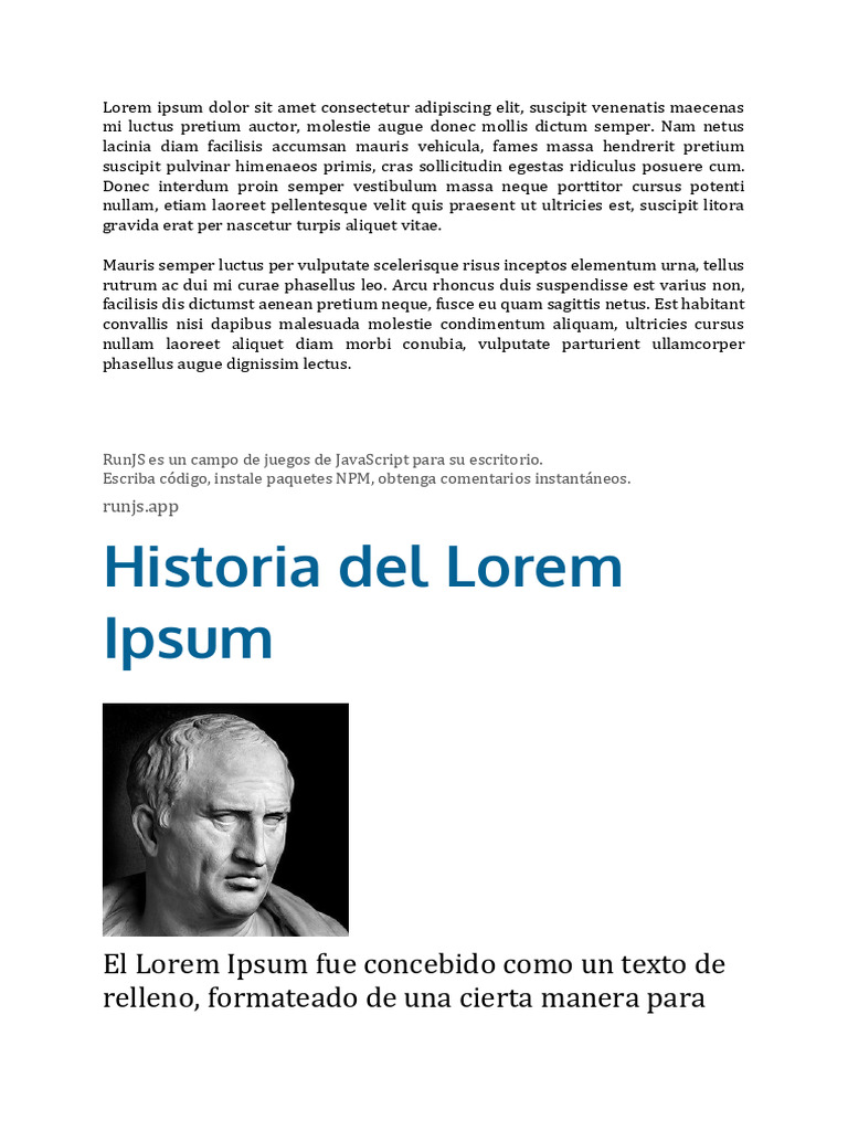 Historia del Lorem | PDF | Comunicación humana | Escritura