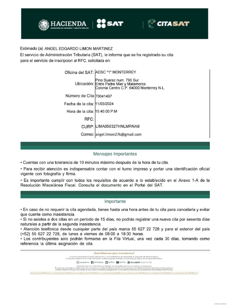 Acuse Plantilla-7 | PDF