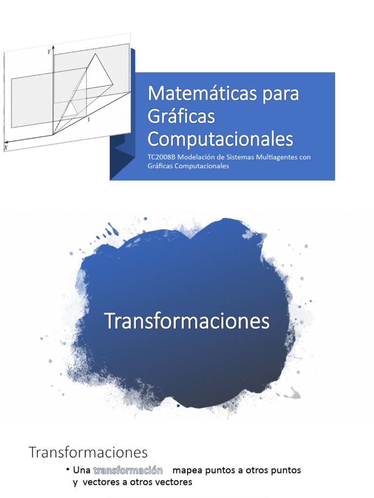 Matematicas - Transformaciones | PDF