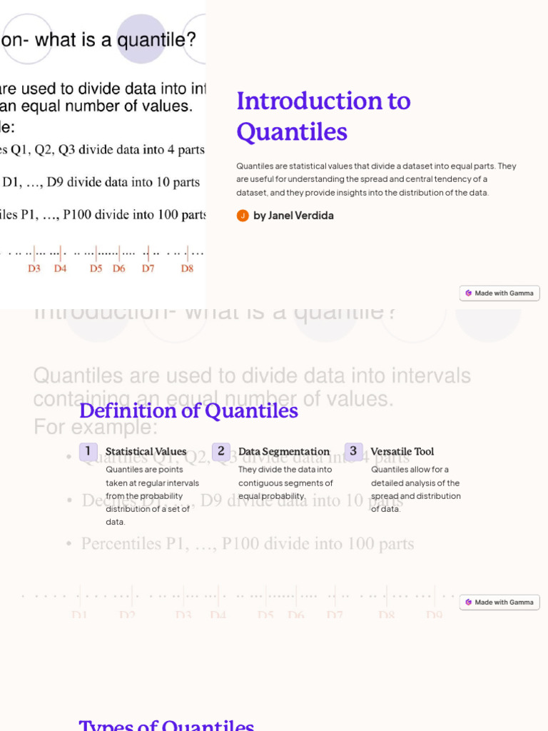 Introduction To Quantiles | PDF