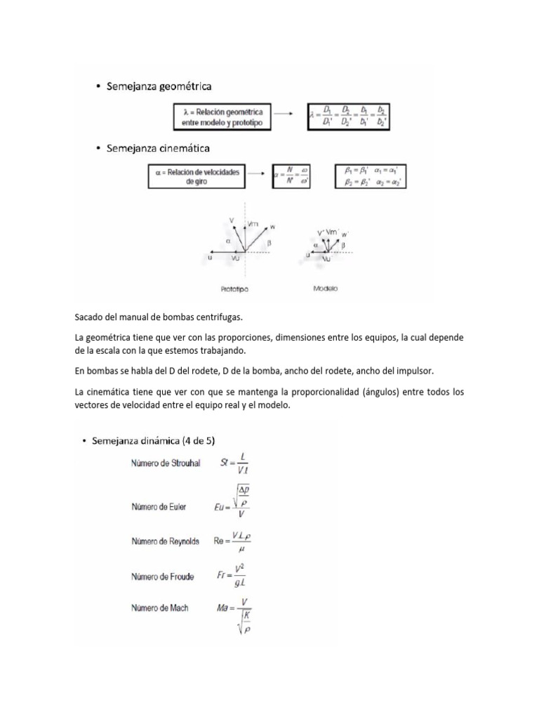 Leyes de Semejanza | PDF