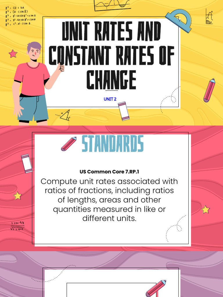 Rates and Unit Rates | PDF | Ratio | Arithmetic