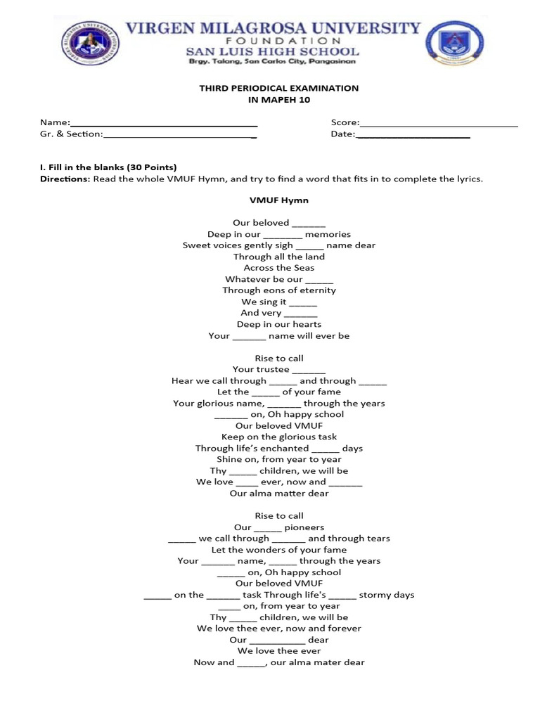 MAPEH_10 Semi final EXAM | PDF | Cheerleading | Arm