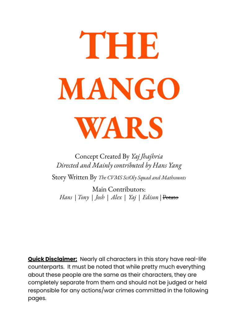 The Mango Wars | PDF