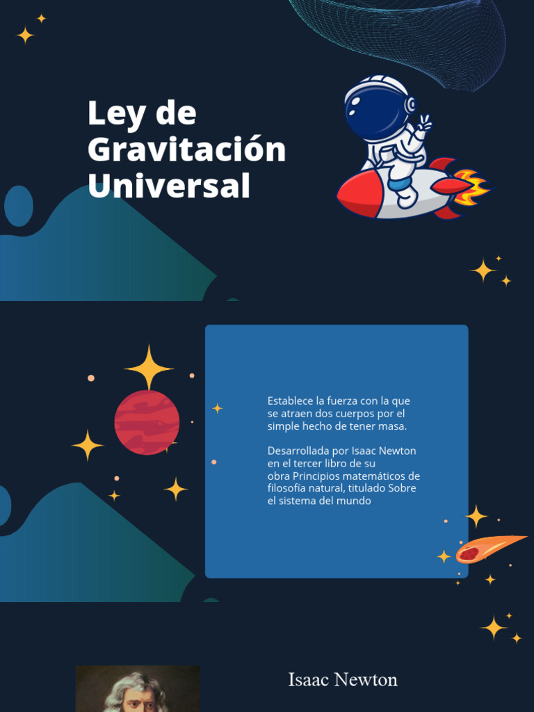 Ley de Gravitación Universal de Newton | PDF
