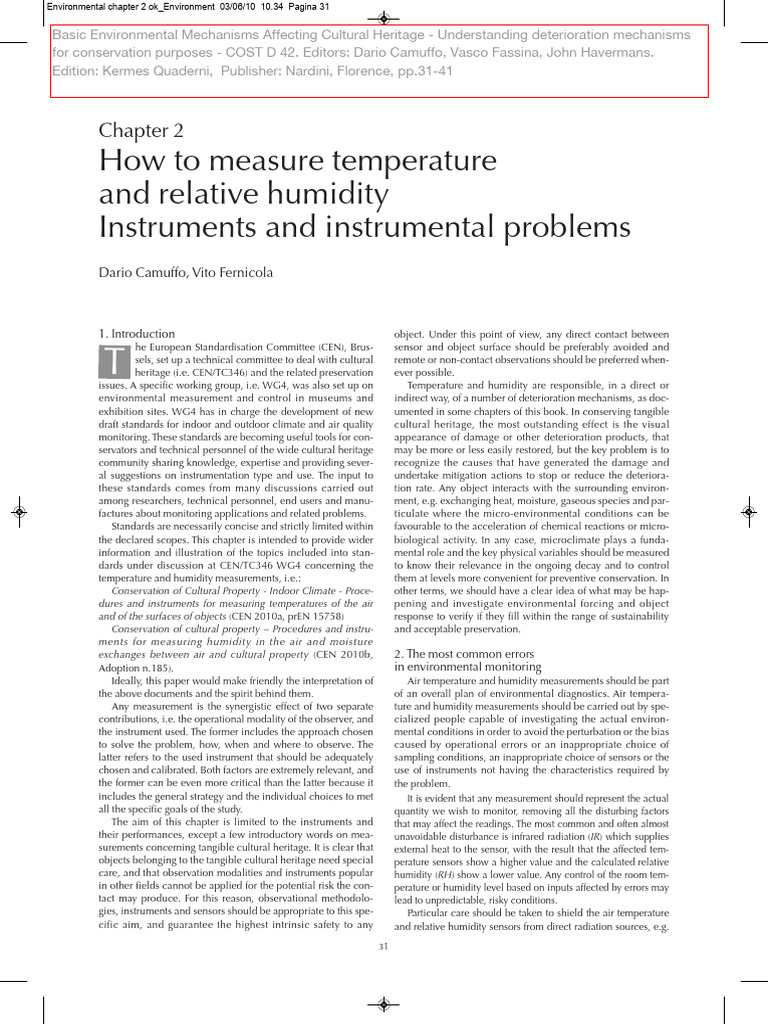 How To Measure Temperature and Relative | PDF | Physical Sciences ...