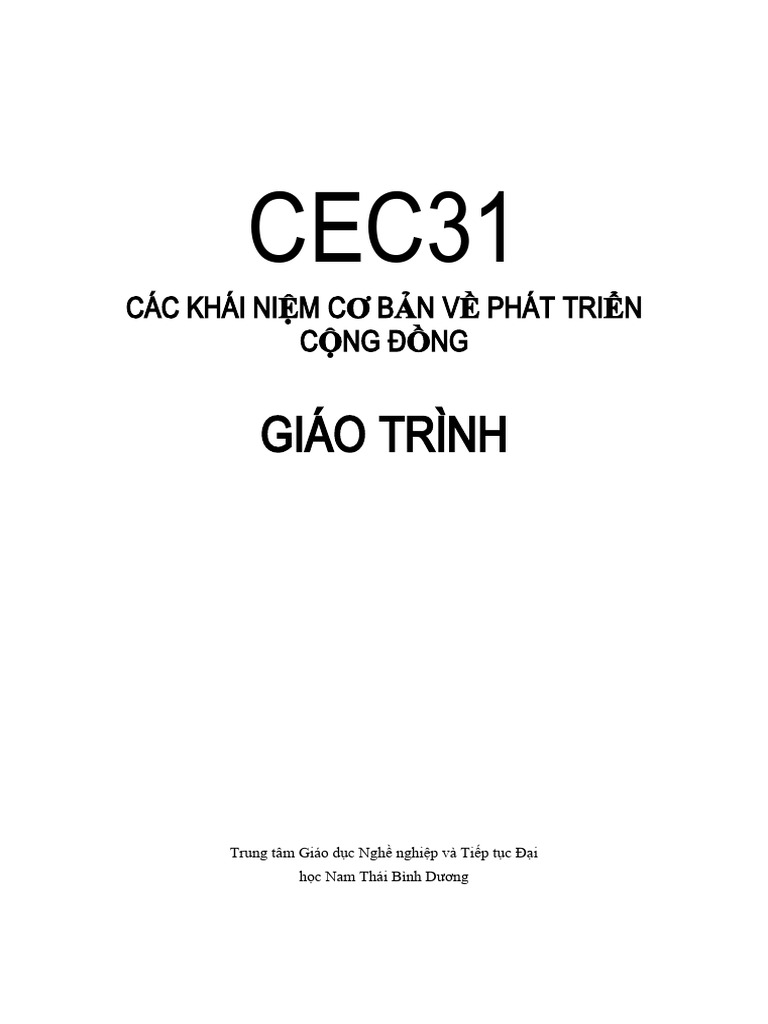 1.basic Concepts of Community Development Course Book PDF | PDF