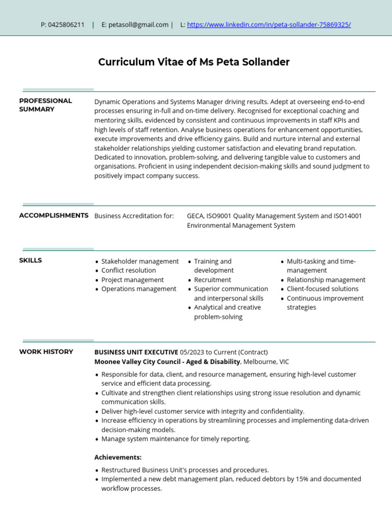 Resume Pet A Sol Lander | PDF | Enterprise Resource Planning | Logistics
