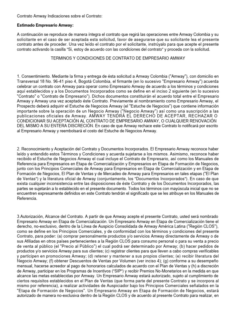 Clausulas Contrato | PDF