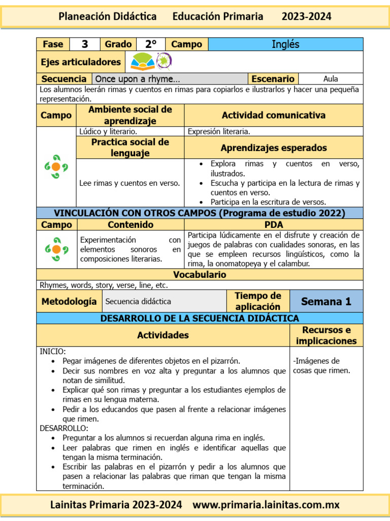 2do Grado Marzo Inglés 2023 2024 Descargar Gratis Pdf Maestros