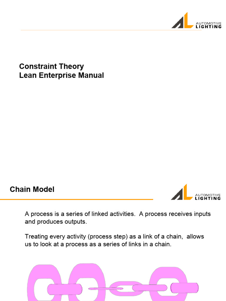 AL LE 5 Constraint Theory | PDF | Lean Manufacturing | Systems Science