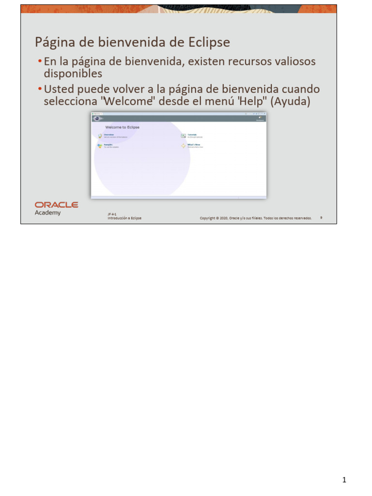 Elementos Entorno de Eclipse | PDF