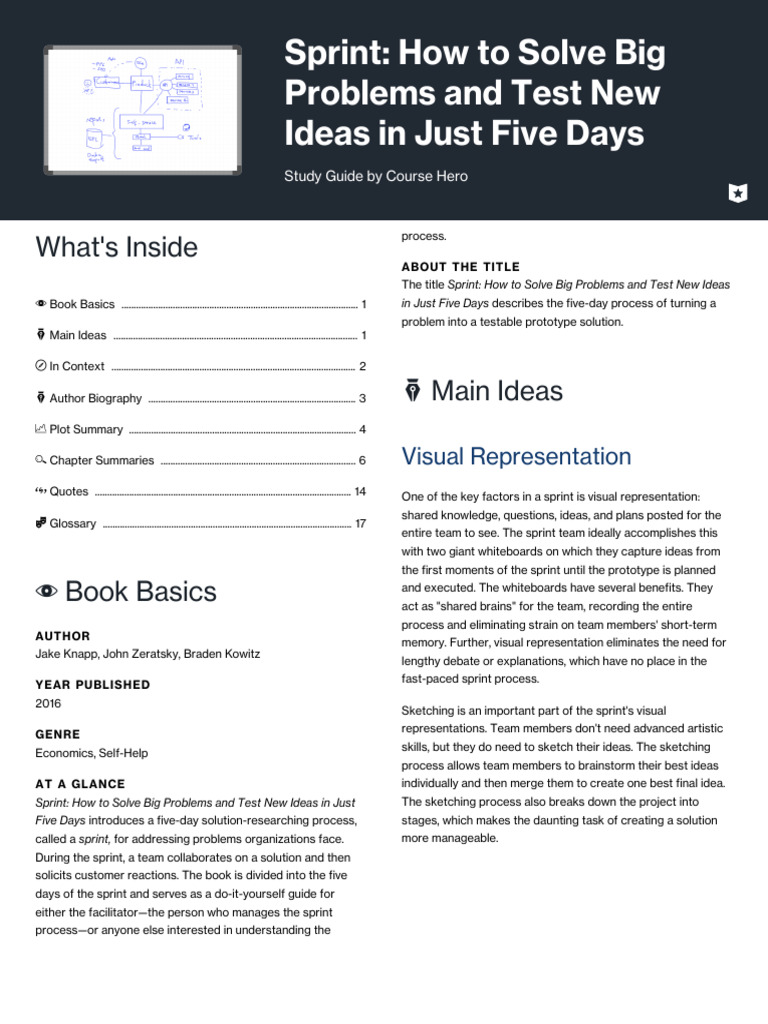Sprint Study Guide Overview | PDF