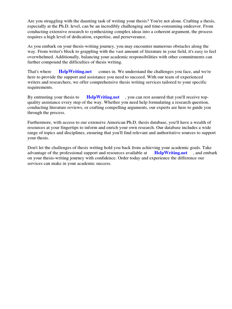 American PHD Thesis Database | PDF | Thesis | Doctor Of Philosophy