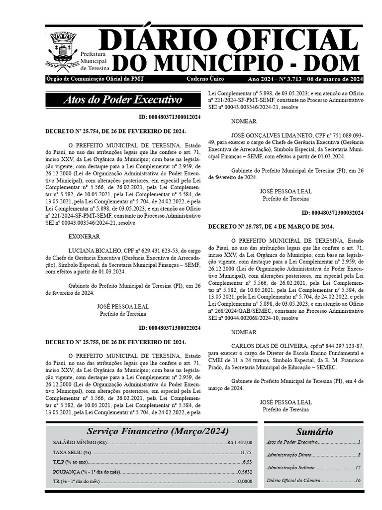 Dom3713 06032024 Assinado | PDF