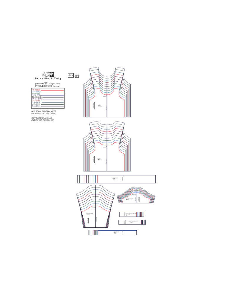 bt99 Color Projector Pattern | PDF | Clothing | Softlines (Retail)
